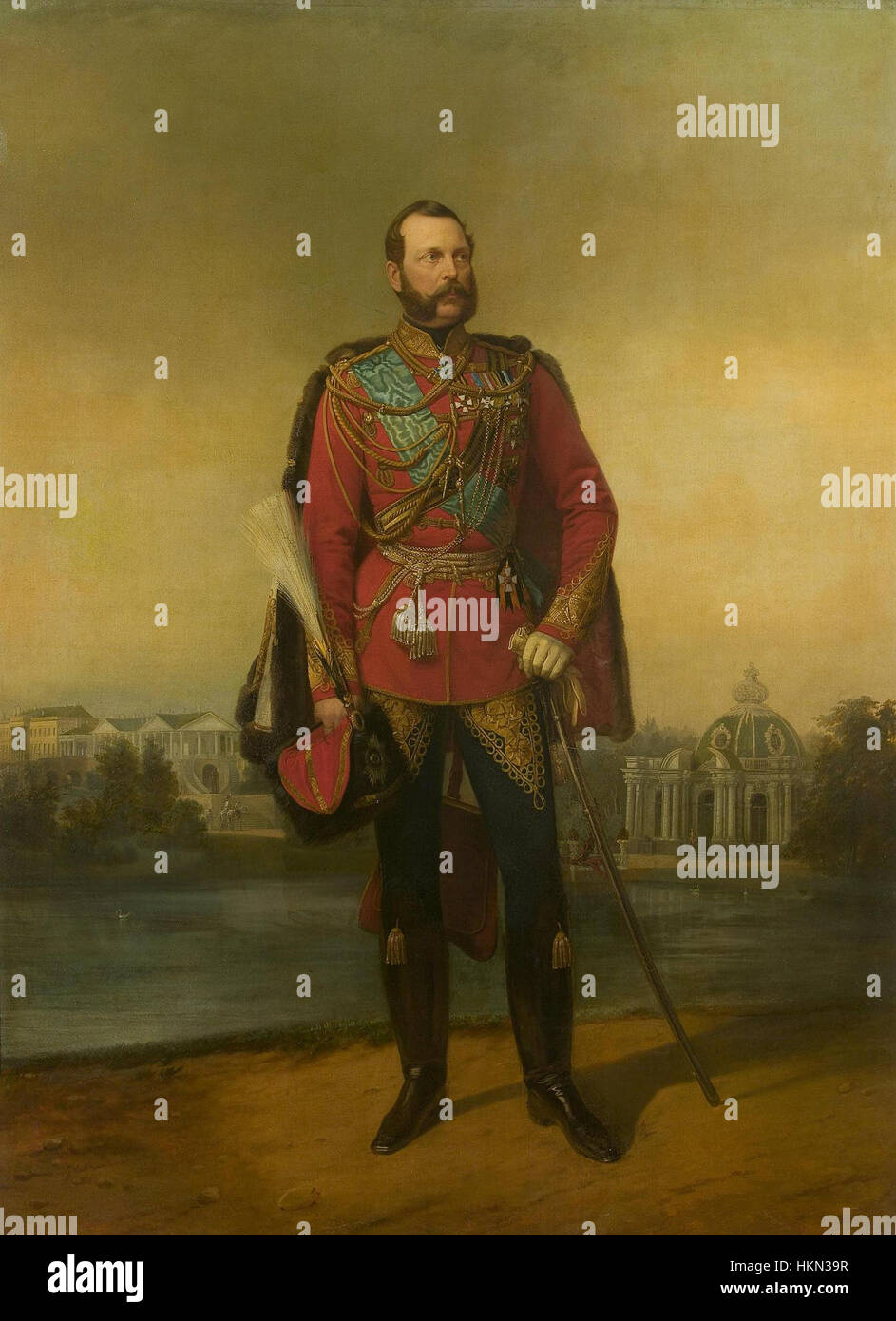 This 1866 painting of Tsar Alexander II by E. Botman, housed in the ...