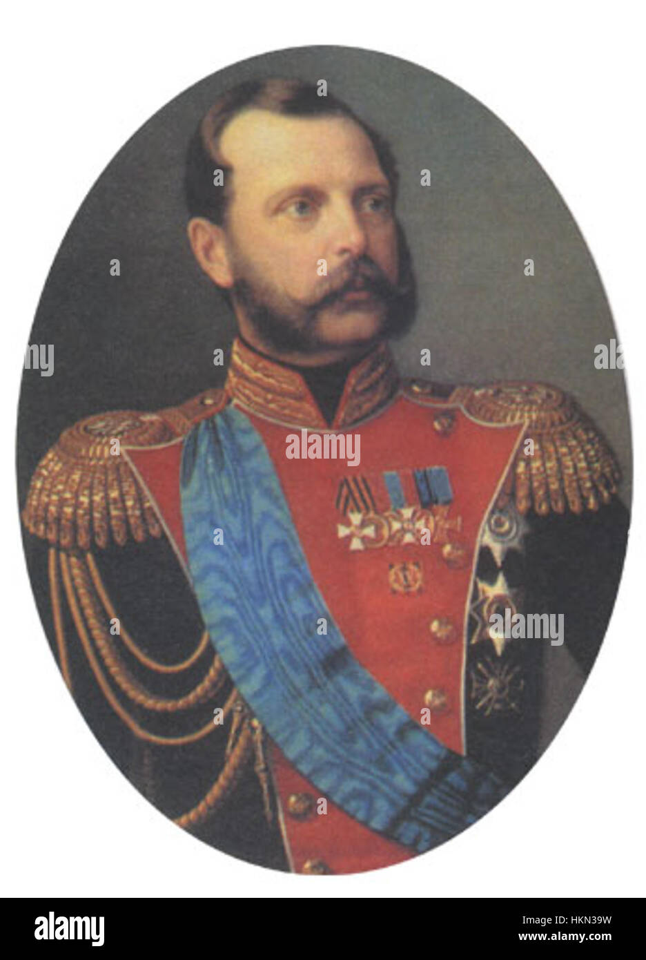 This portrait of Alexander II of Russia, painted by N. Lavrov in 1868 ...