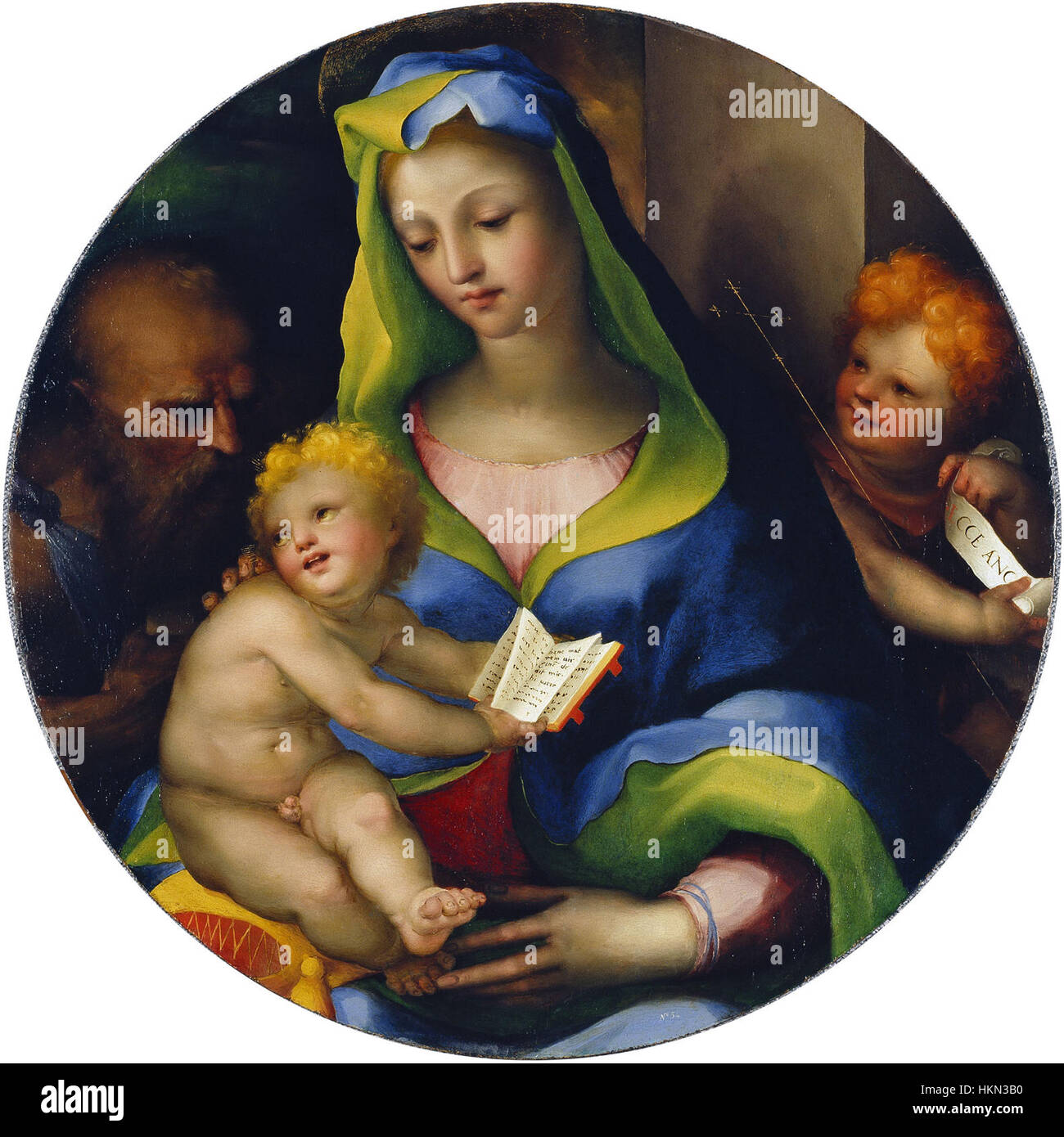 Domenico Beccafumi’s painting 'The Holy Family with Young Saint John ...