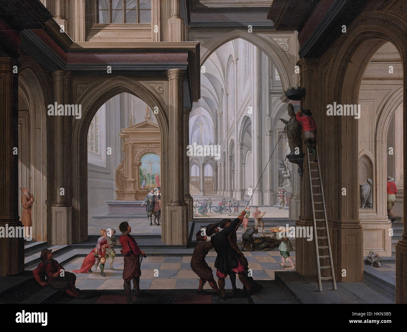 *Beeldenstorm* (Iconoclasts) is a historical painting depicting the ...