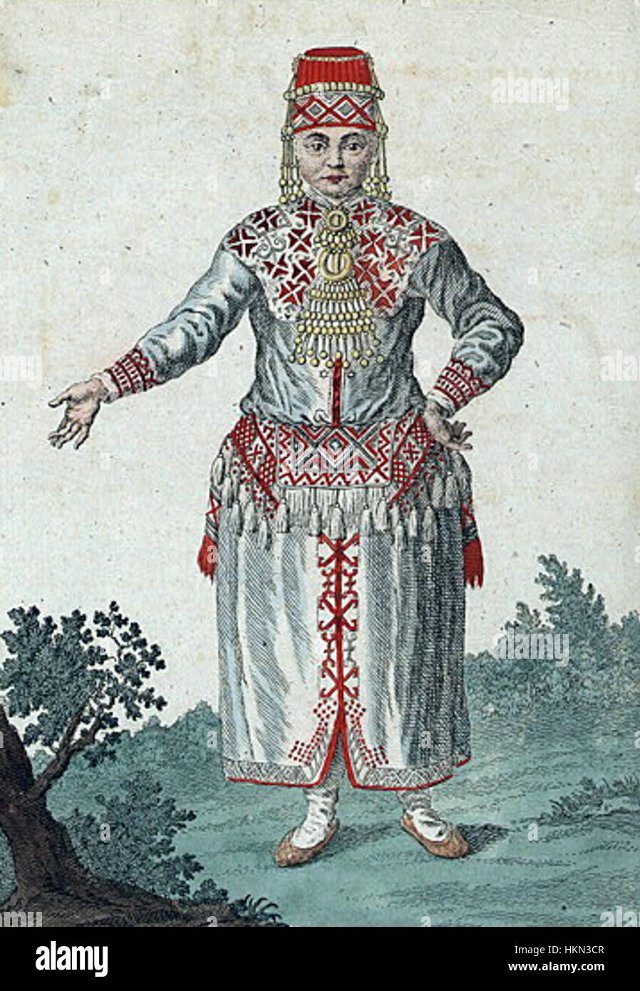 This artwork is a historical representation of the various peoples ...