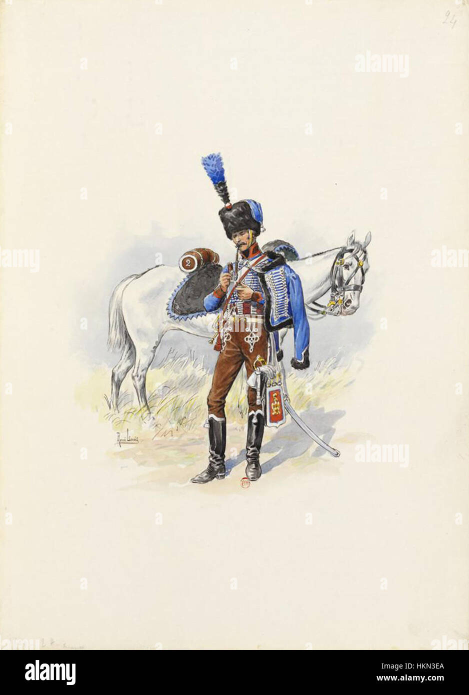 French hussars hi-res stock photography and images - Alamy