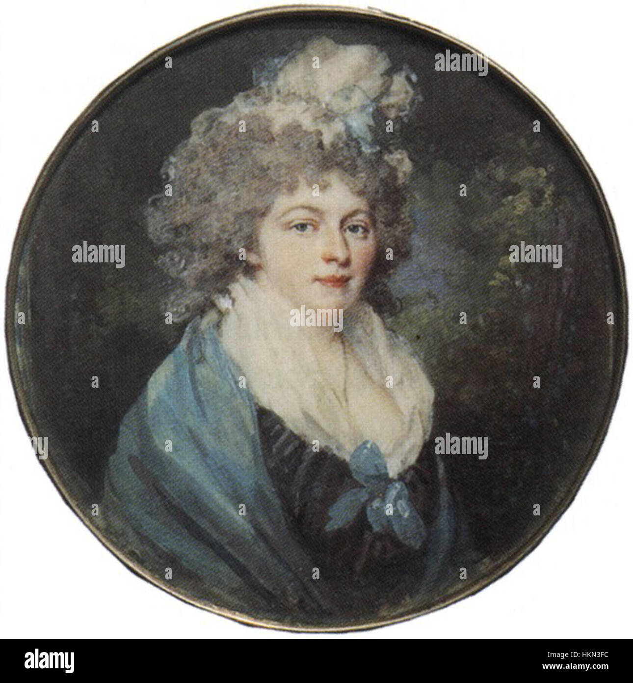 This portrait by A.C. Ritt of Anna Iv. Orlova (Saltykova) from 1793 ...