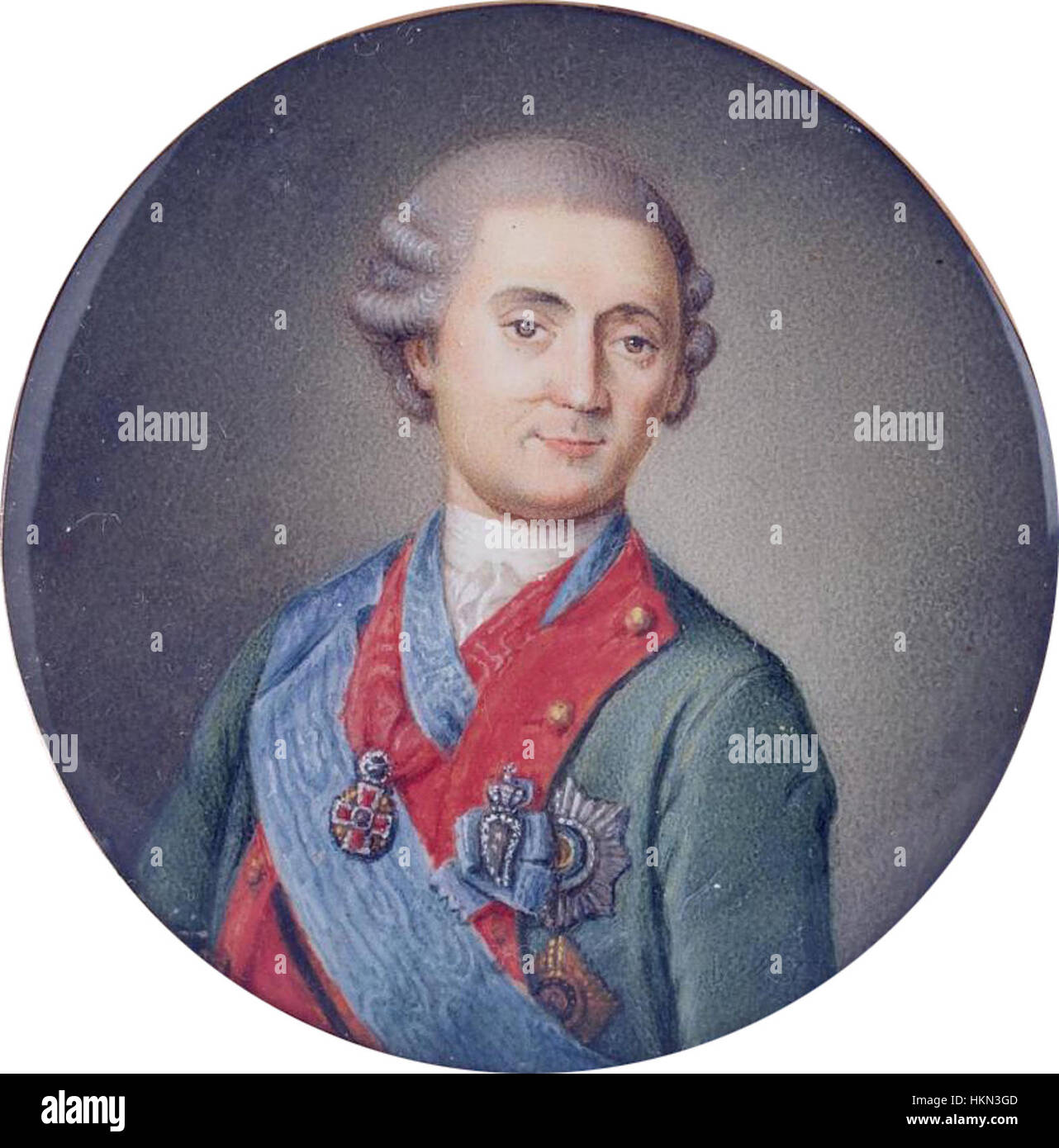 This portrait of A. Orlov, painted by an anonymous artist in the 1770s ...