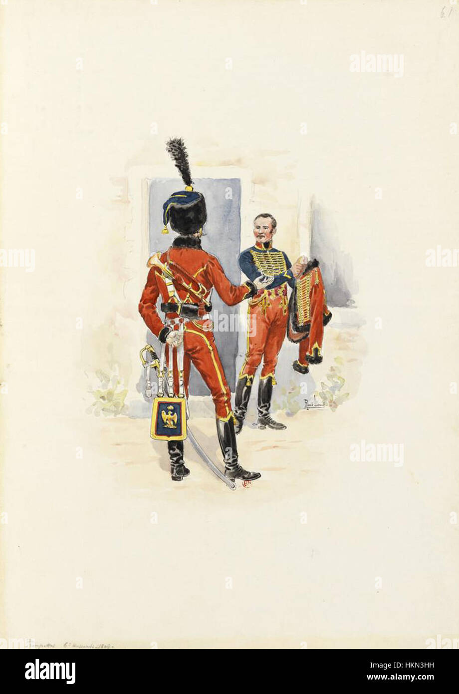 The *Trompette du 6e Hussards* (1809) is a historical painting depicting a soldier of the 6th ...