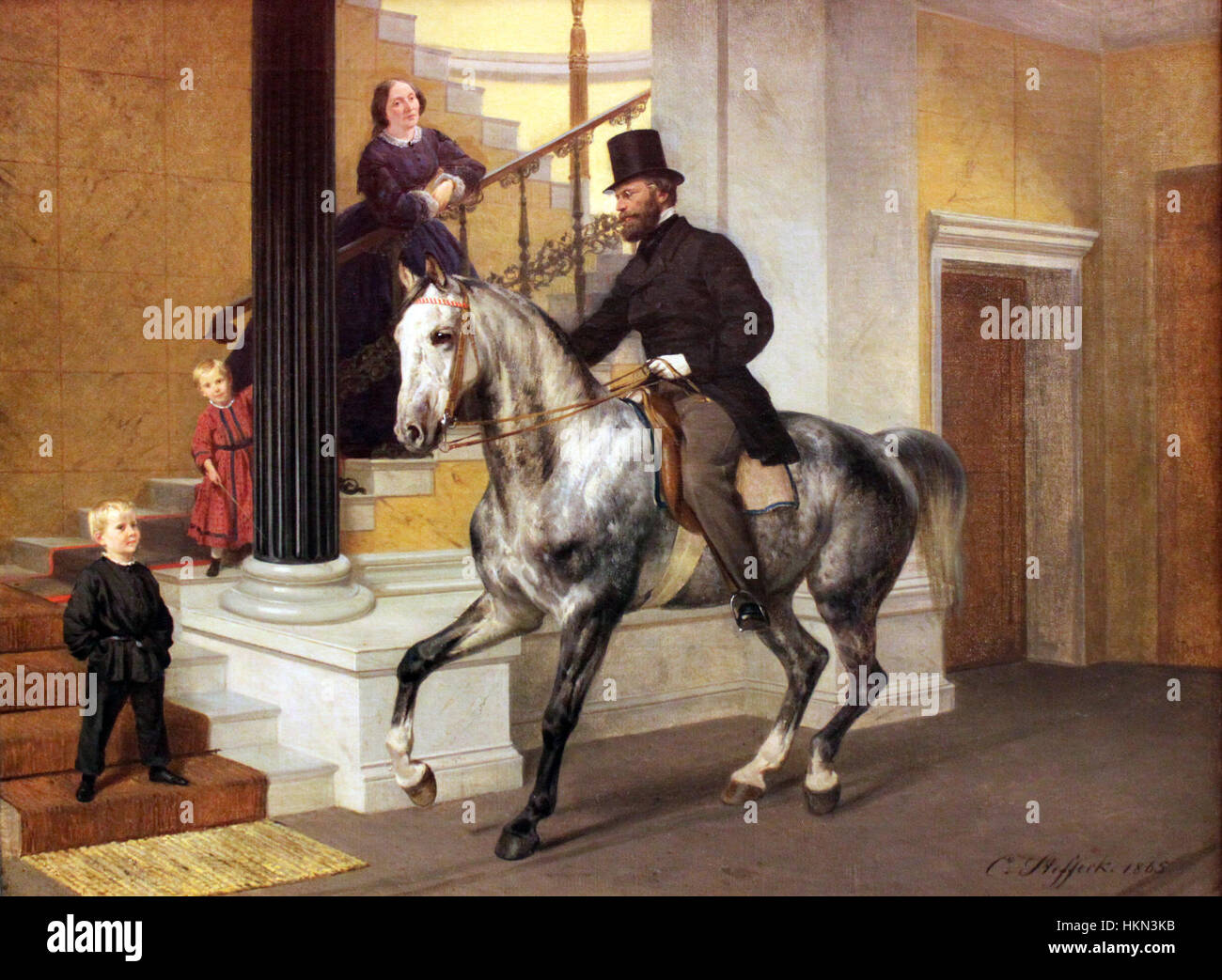 This 1865 painting by Steffeck depicts Ernst Lau, a German lawyer, in a ...