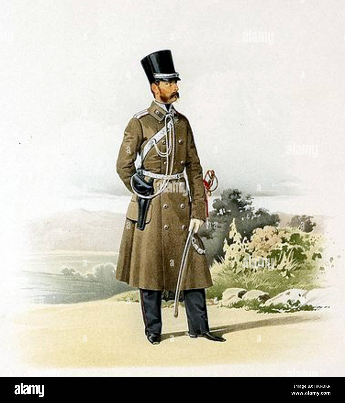 This artwork documents the changes in the uniforms and armament of the ...