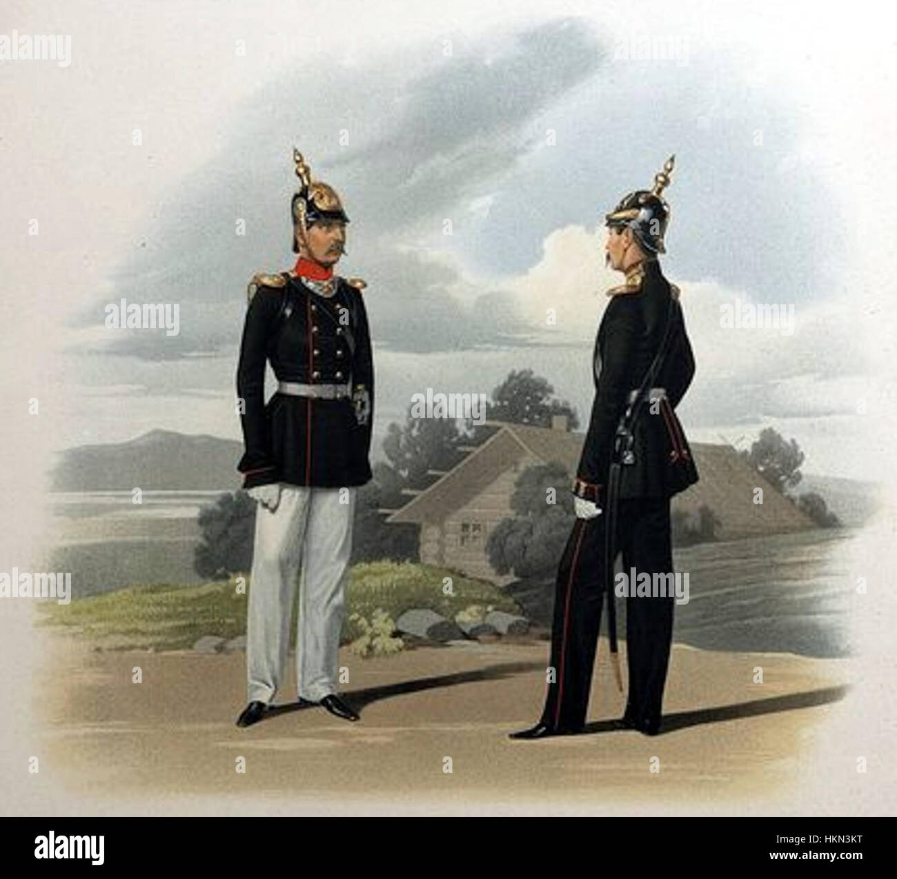 This historical piece illustrates the changes in the uniforms and ...