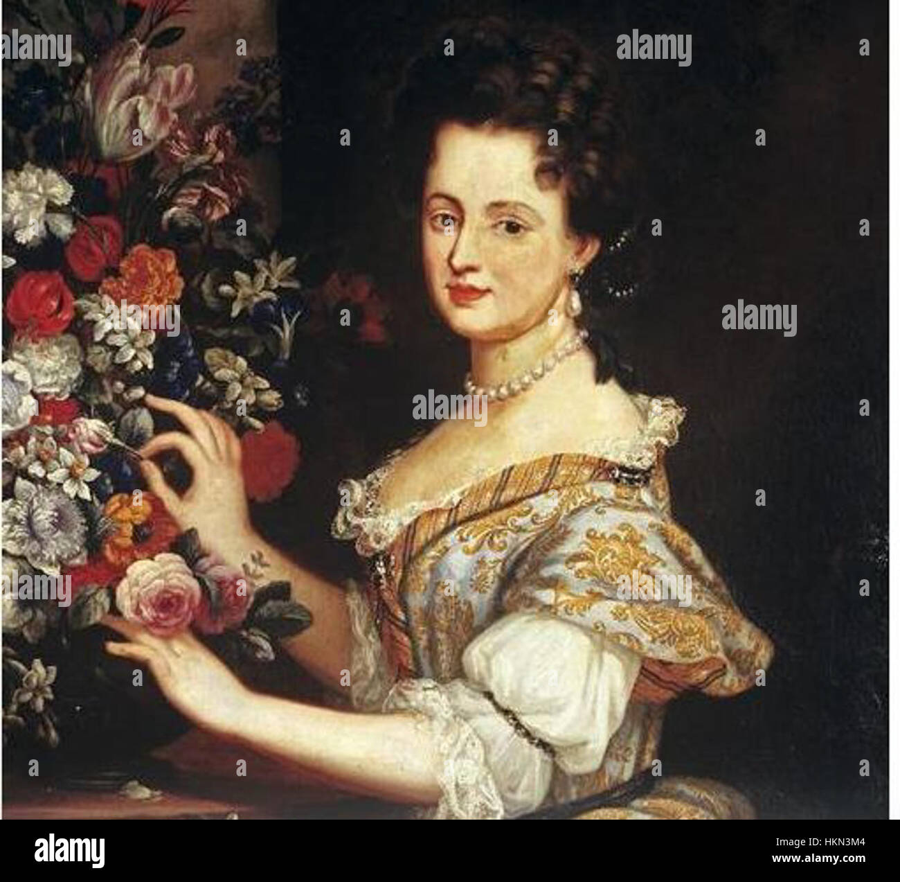 This painting of Anna Maria Franziska of Saxe-Lauenburg, Grand Duchess ...