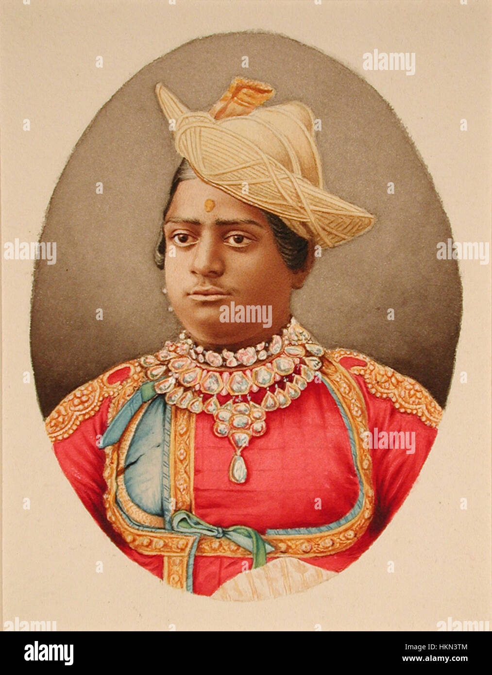 The portrait of a Gwalior Raja, attributed to an Indian artist ...