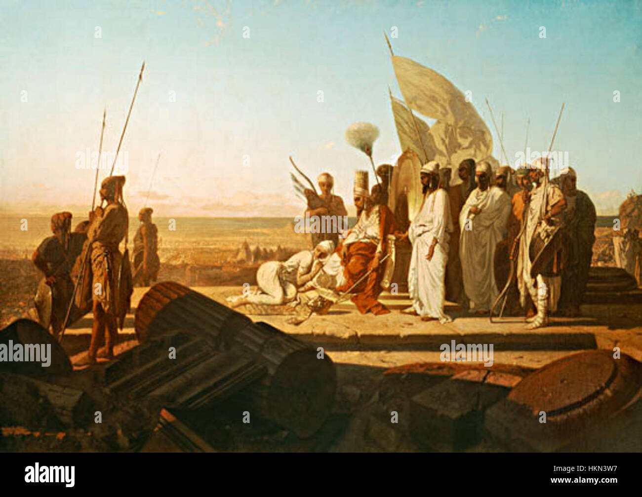 Xerxes persia painting hi-res stock photography and images - Alamy
