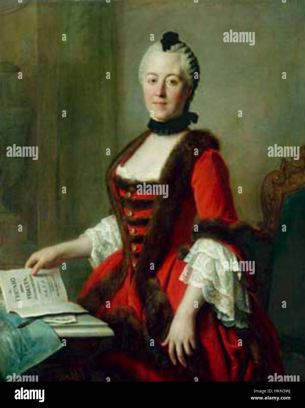 This portrait by Pietro Antonio Conte Rotari captures Maria Antonia von ...
