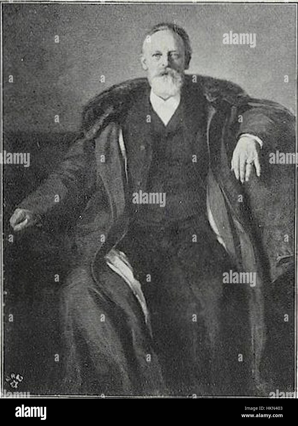 A portrait painting by Adolf Doering from 1901, depicting Louis ...