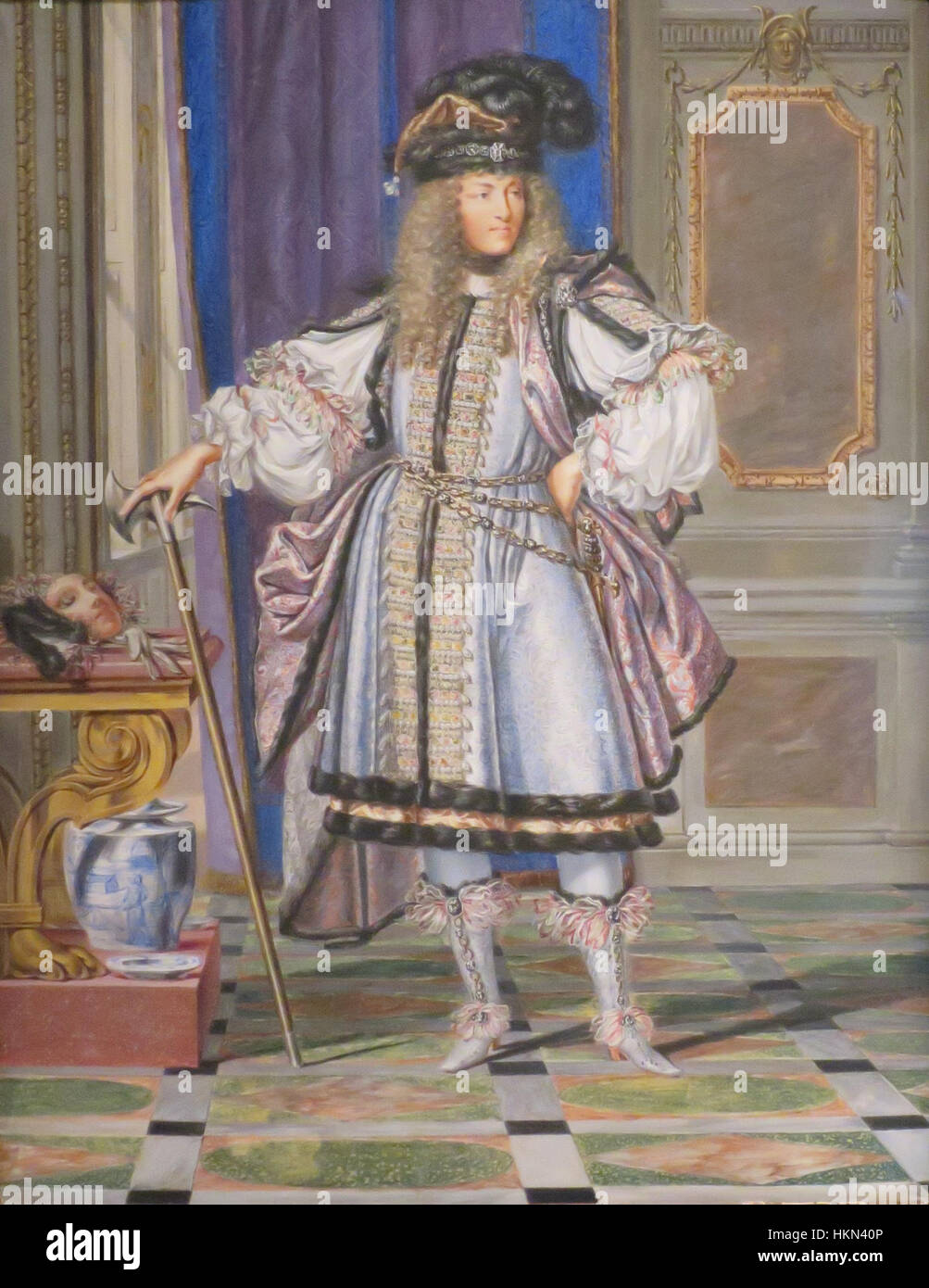 'Louis XIV in Costume' by Joseph Werner is an oil painting portraying ...