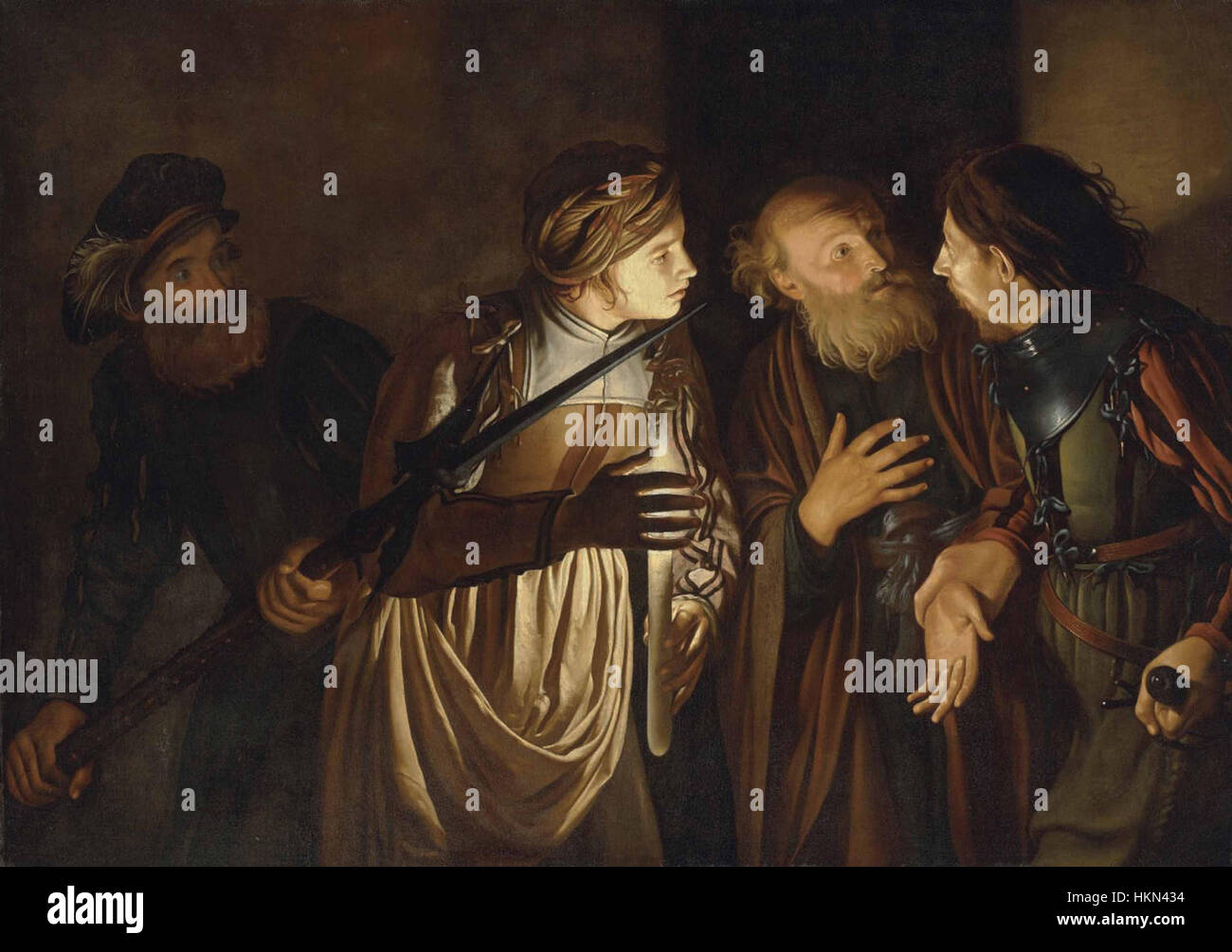 This painting by Adam de Coster portrays the biblical scene of Saint ...