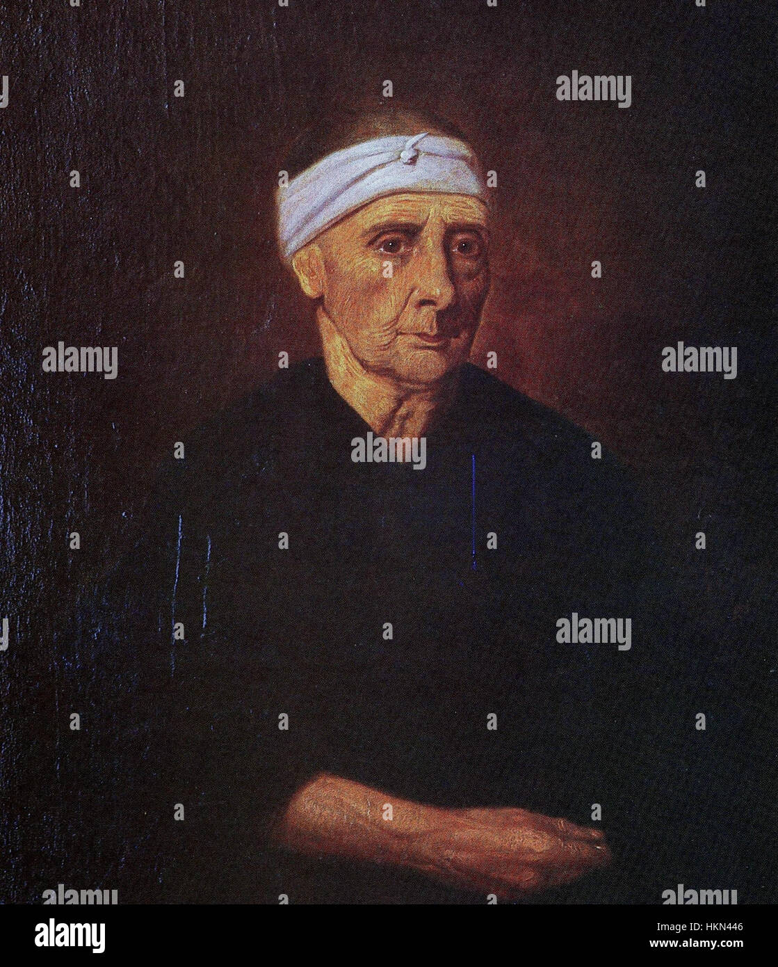 This 19th-century portrait by Bigot, *Retrato de Jacinta Morales de ...