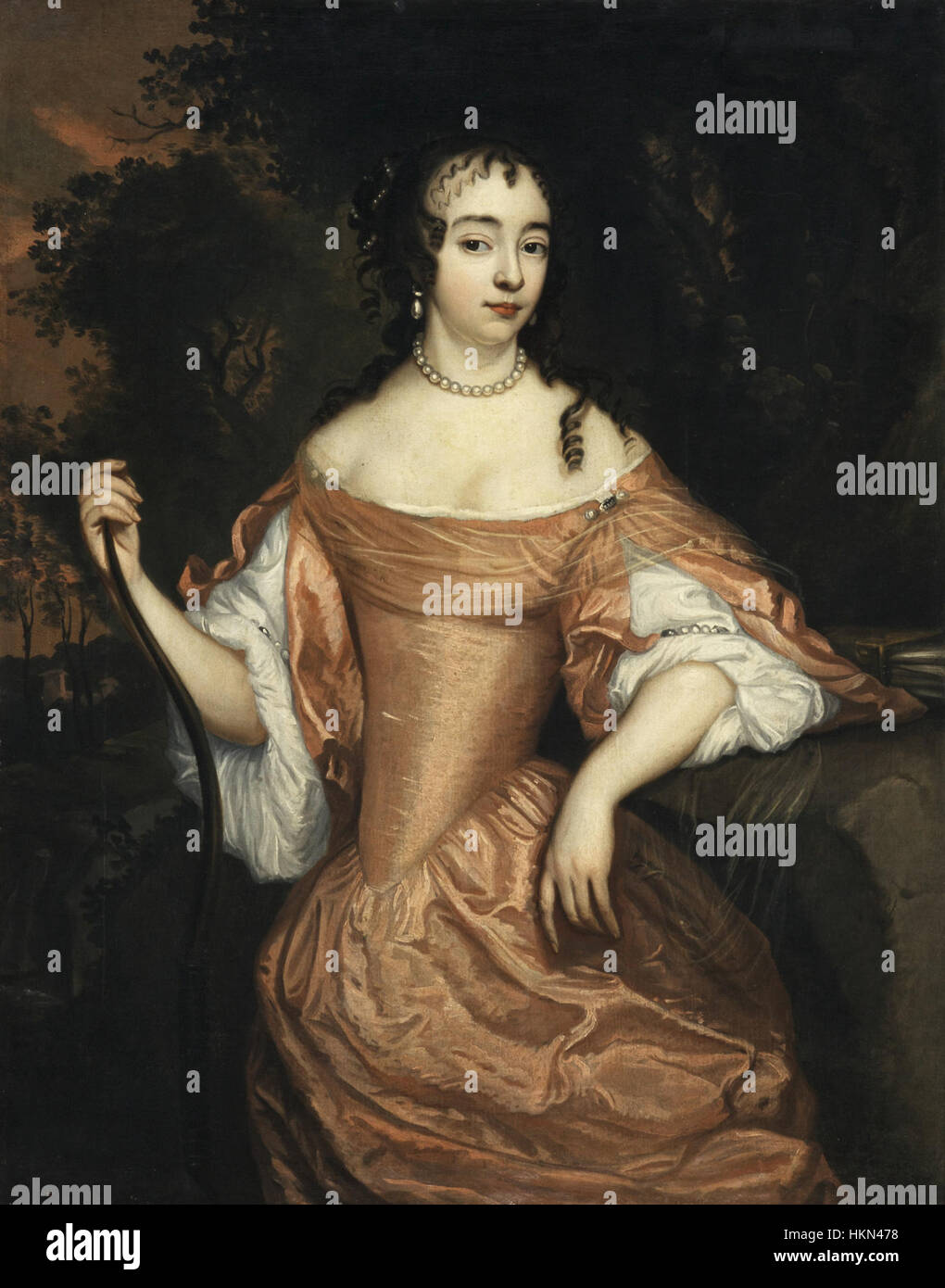 ‘1642 M. Henriette’ is a historical portrait, painted in 1642 by an ...