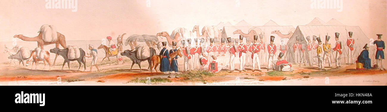 A historical depiction of Bengal troops marching, highlighting the ...