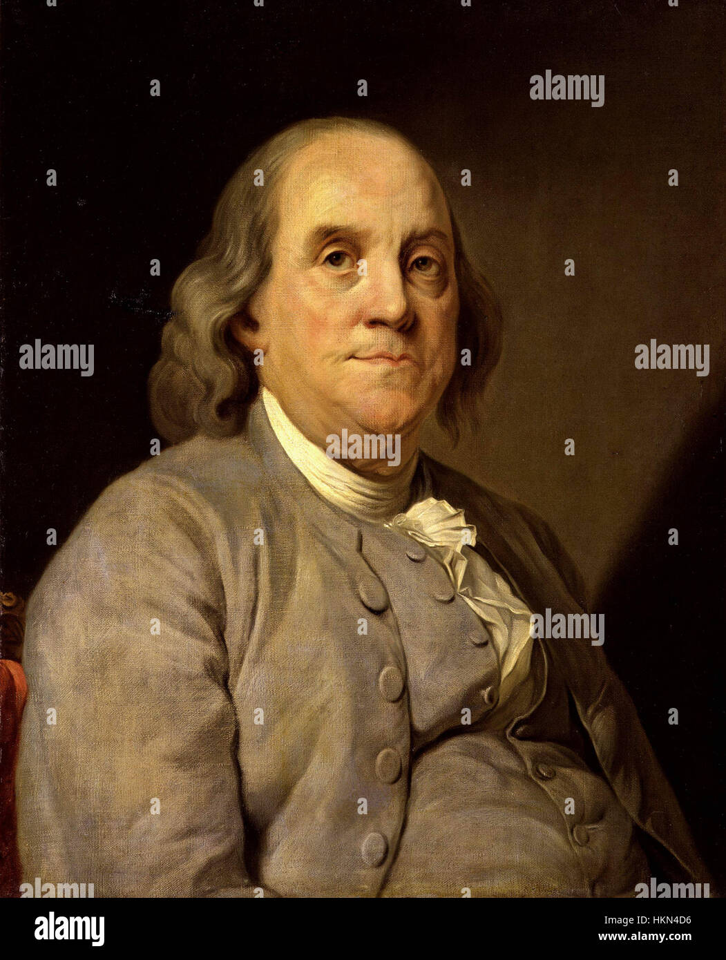 *Ben Franklin* by Duplessis is a classical portrait of Benjamin ...