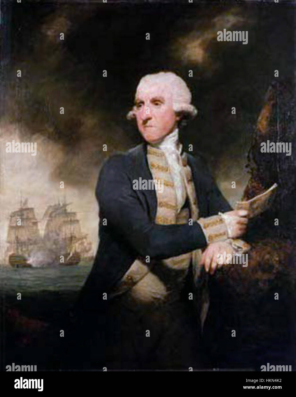 Admiral Hood 1783 Stock Photo - Alamy