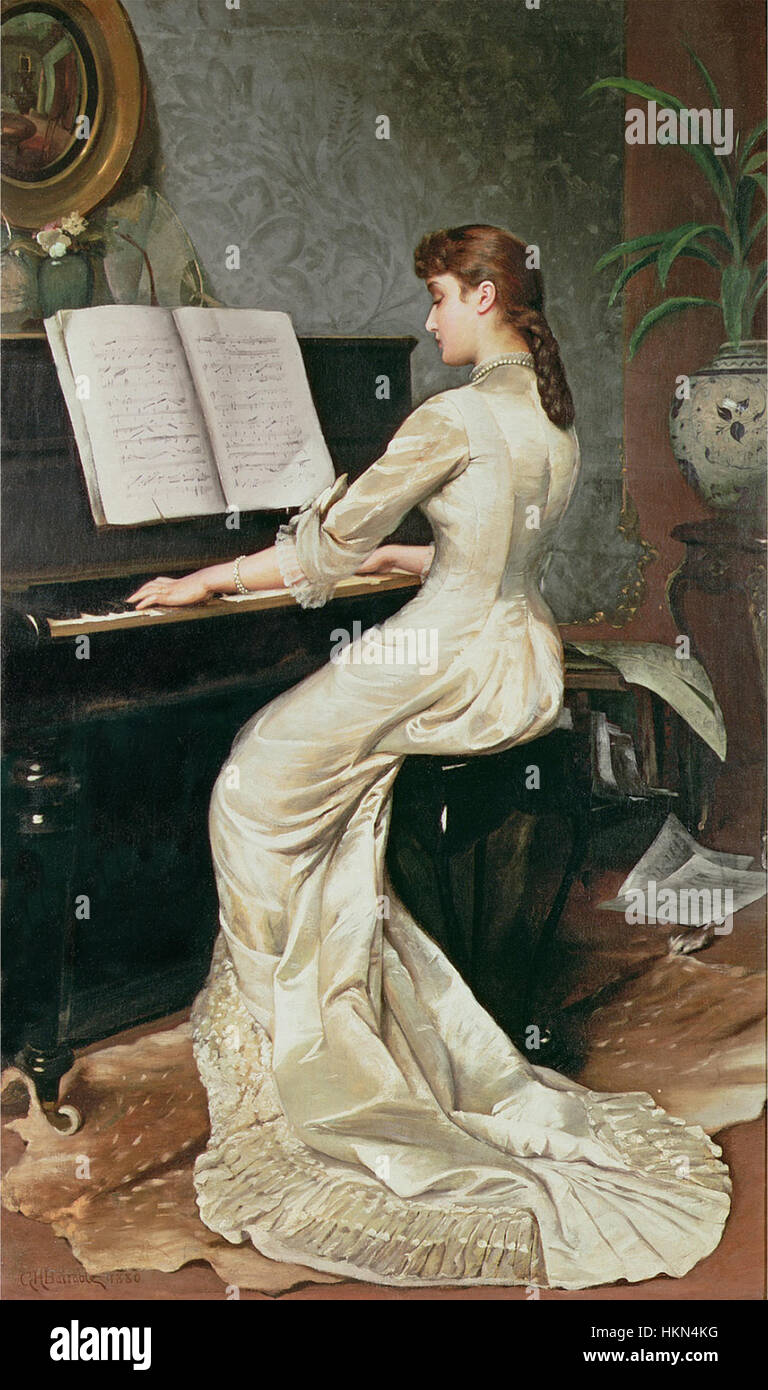 'A Song Without Words' by George Hamilton Barrable, painted in 1888 ...