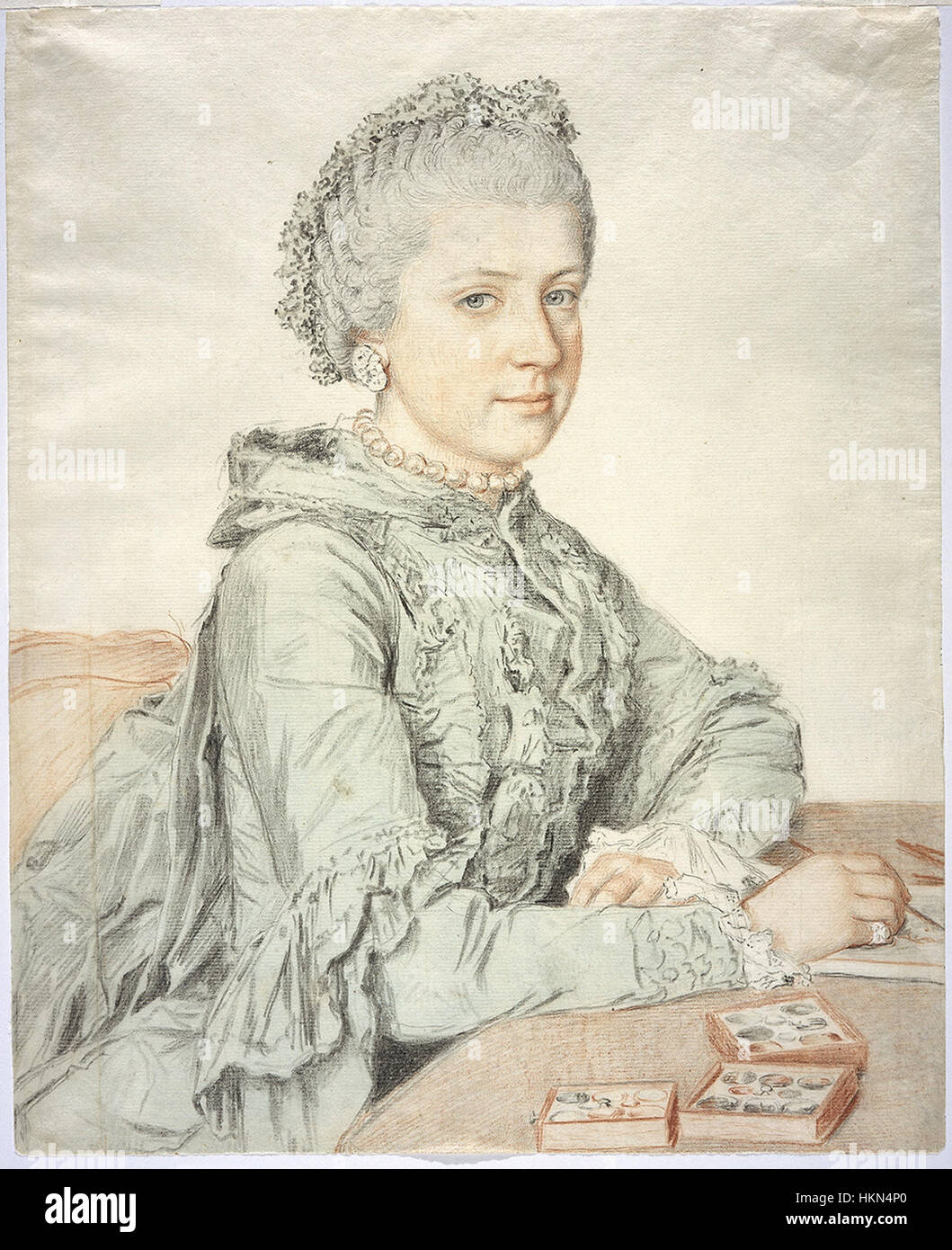 A portrait of Maria Christina of Austria, painted by Jean-Étienne ...