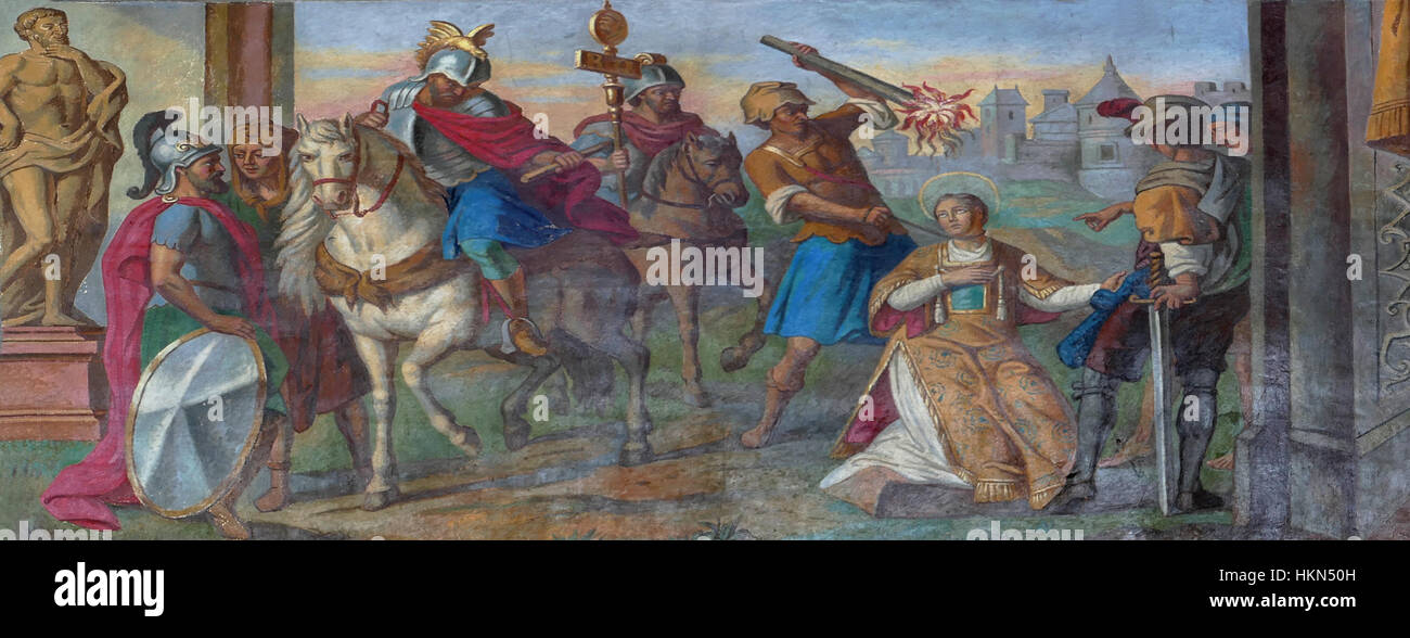 The 'Altorf St. Cyriaque' painting depicts a religious scene centered ...