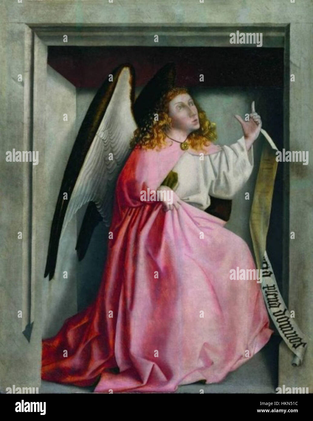 This piece, titled 'Ange Annonciation,' depicts the angelic ...