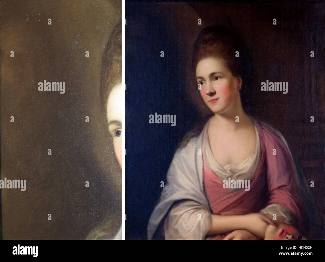 Thomas Hickey’s 'Lady with a Mask' from the 18th century captures the ...