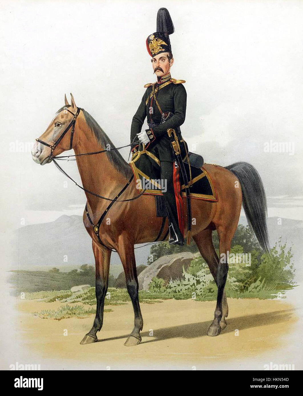 This artwork illustrates the evolution of uniforms and armaments in the ...