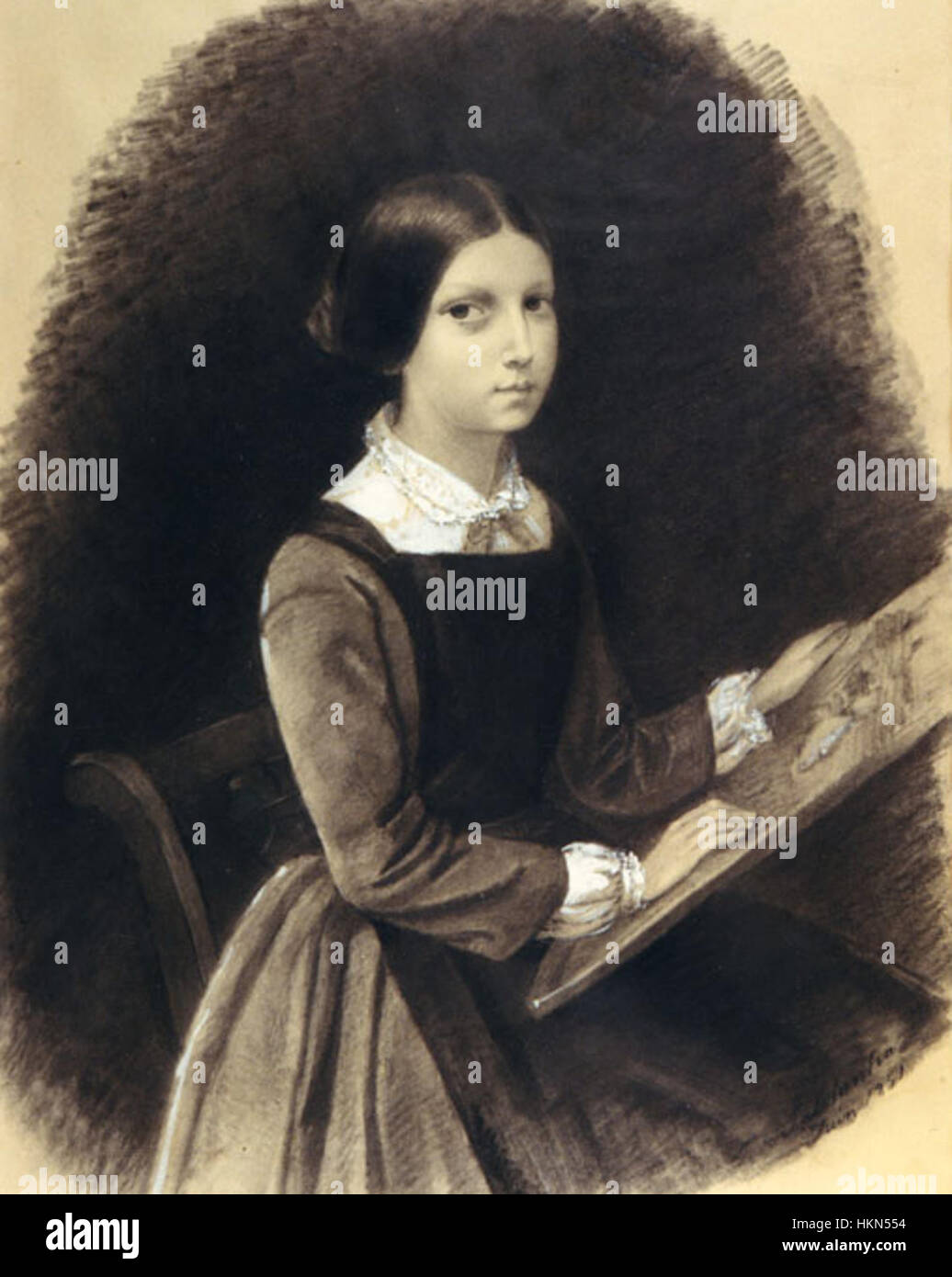 'Auto-retrato' (Self-Portrait), painted in June 1851 by Teresa de ...