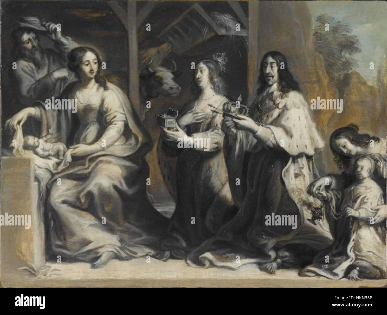 This painting by Justus van Egmont depicts Louis XIII and Anne of ...