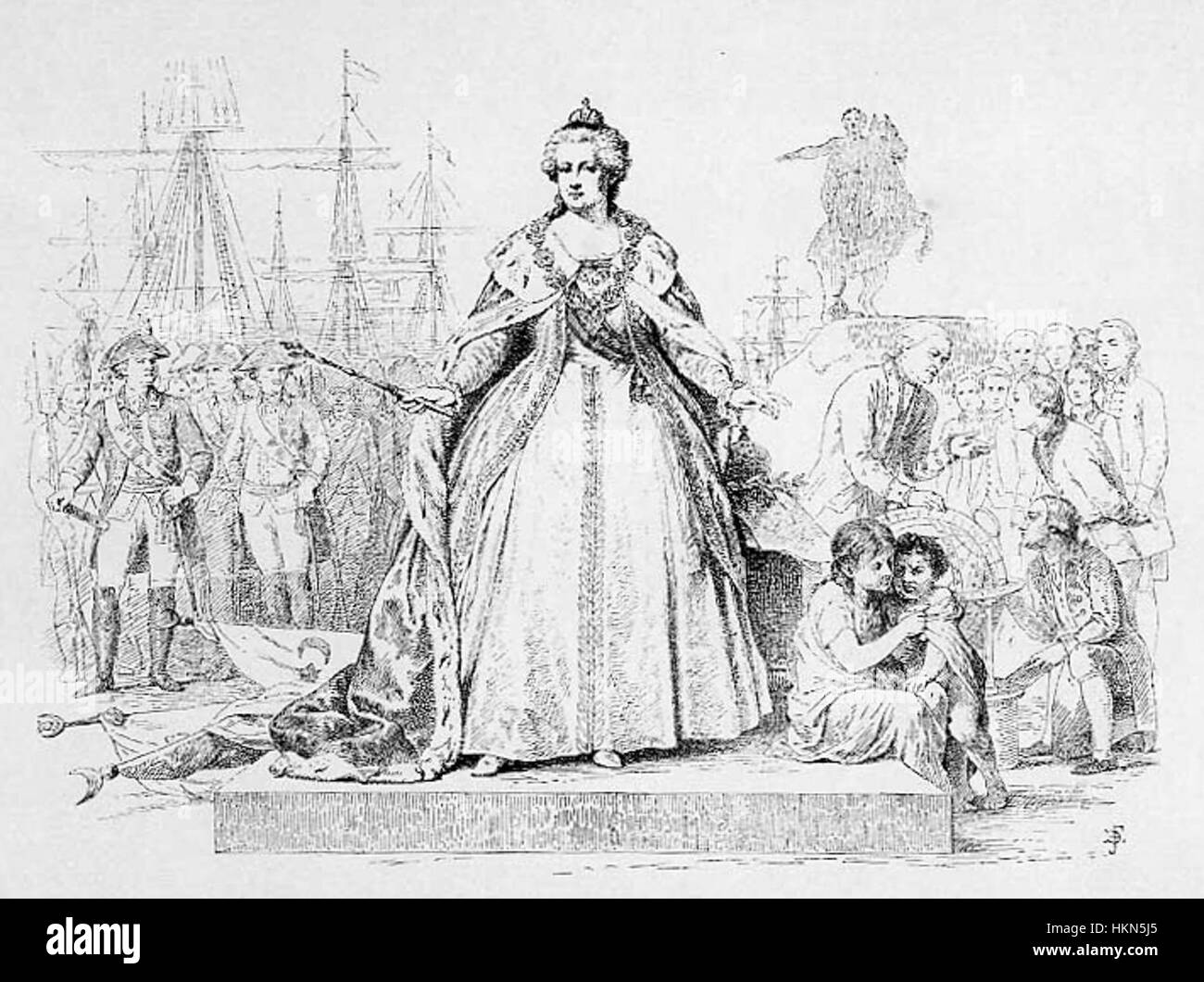 A fragment from the 'History of the Russian State' showing the ...