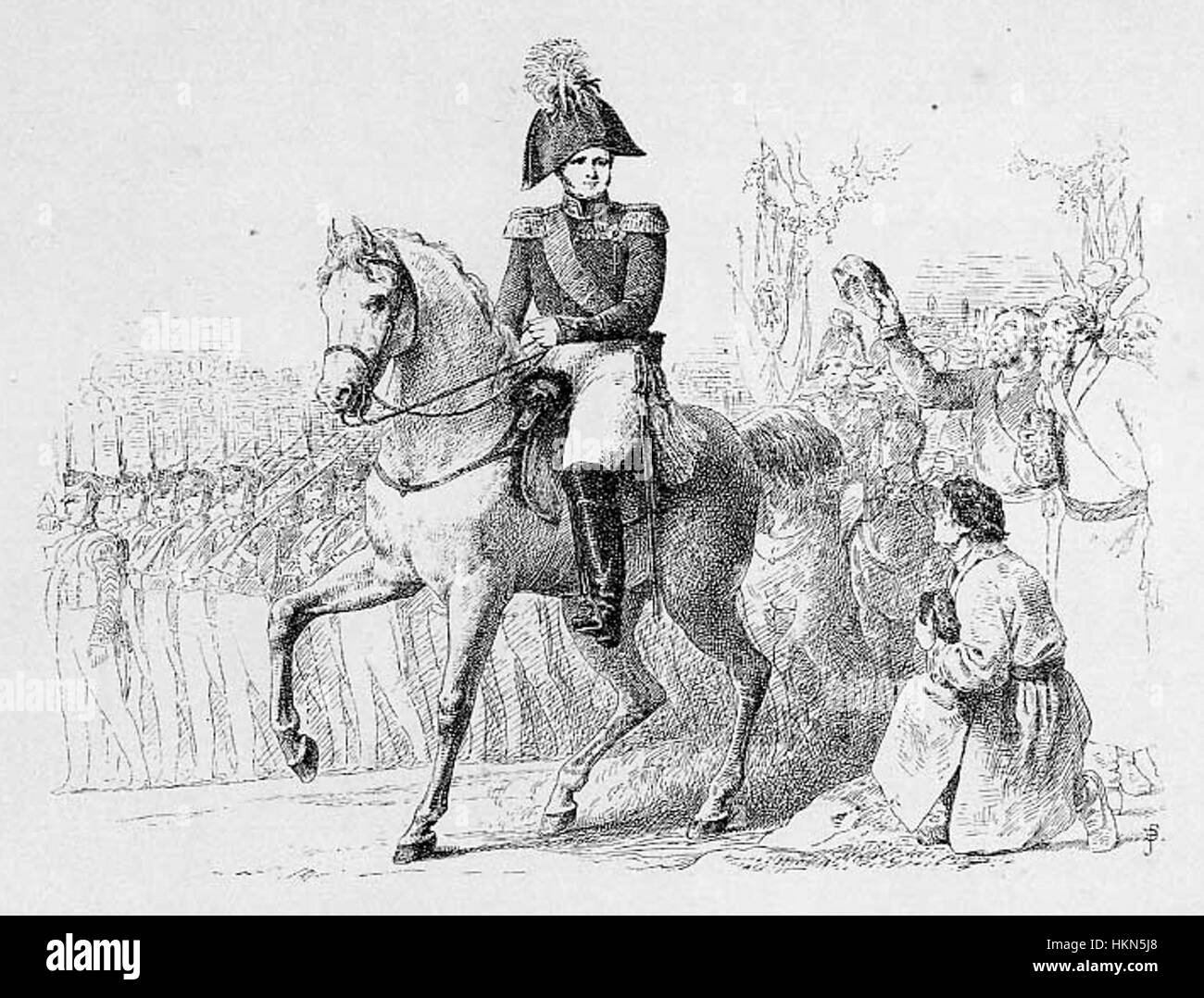 This painting fragment is part of a series depicting the history of the ...