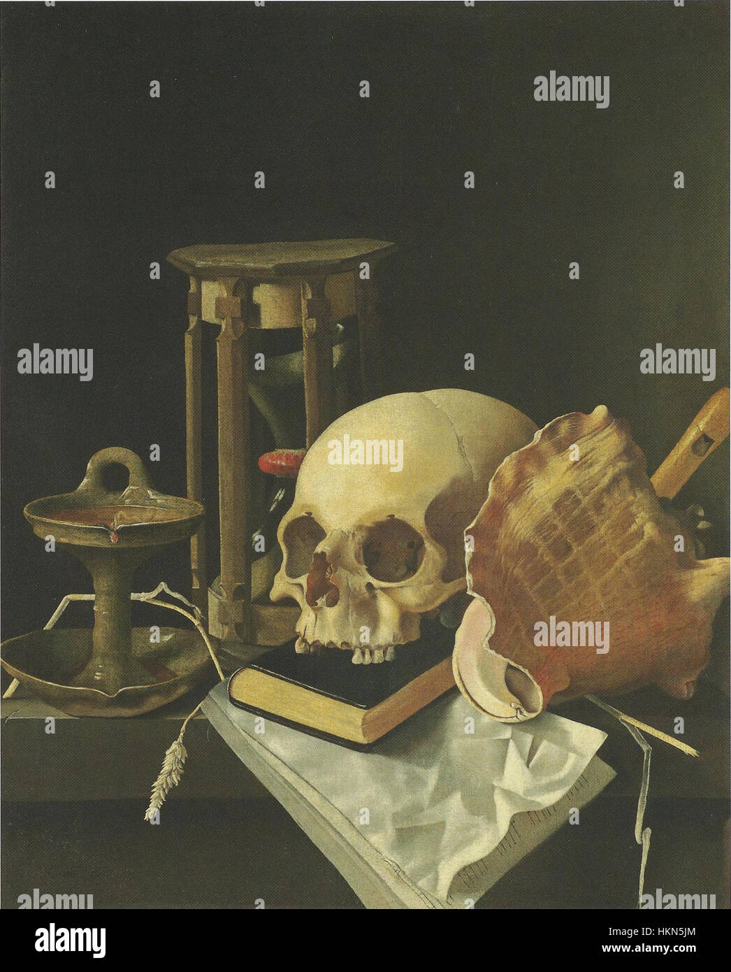 Skull still life painting hi-res stock photography and images - Alamy
