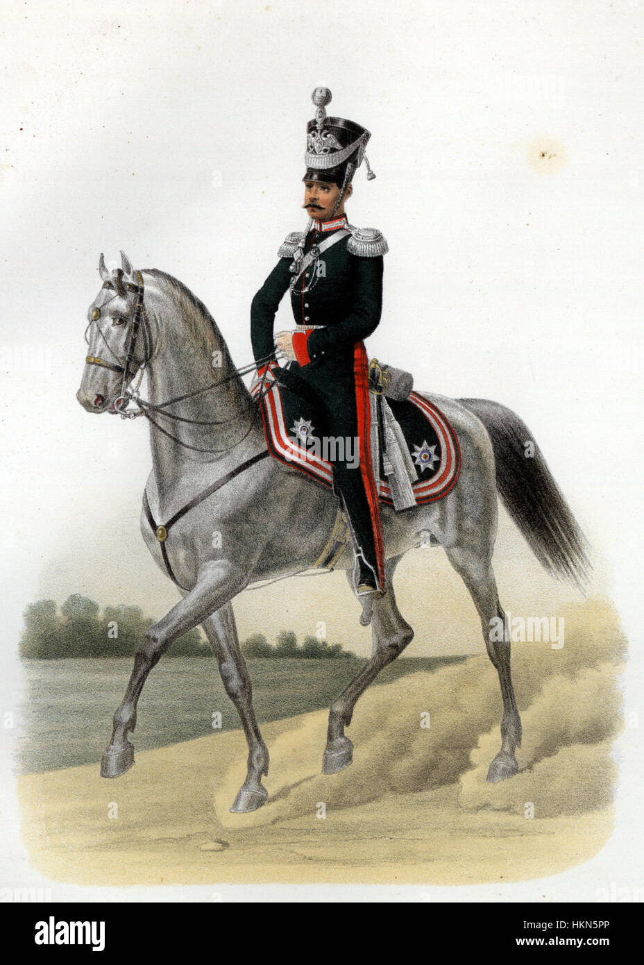 *05 Life Guards Horse-Jager Regiment* depicts soldiers from a historic ...