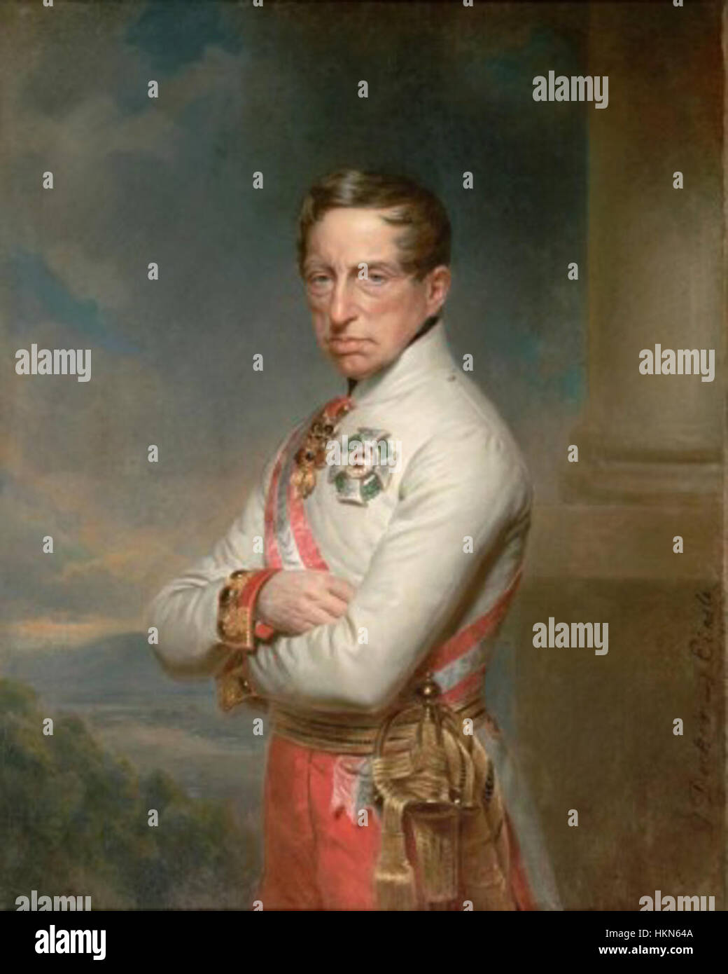 A portrait of Archduke Charles, Duke of Teschen, by Georg Decker ...
