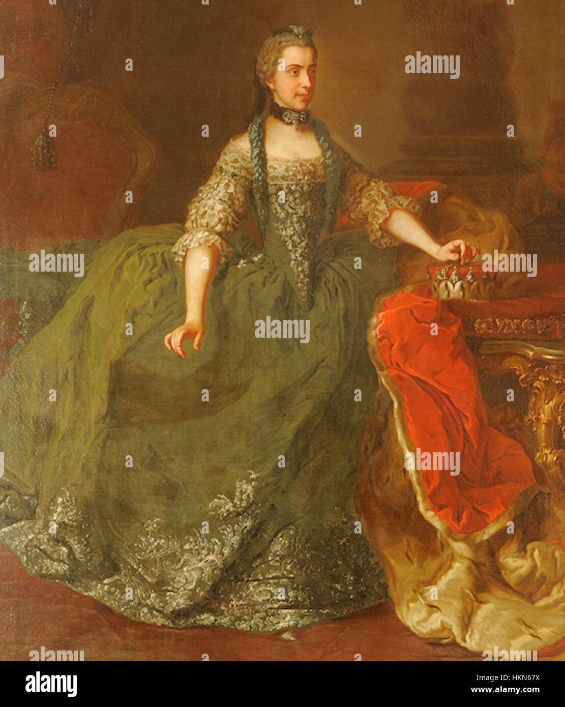 The painting 'Isabella of Parma' by Meytens depicts the renowned ...