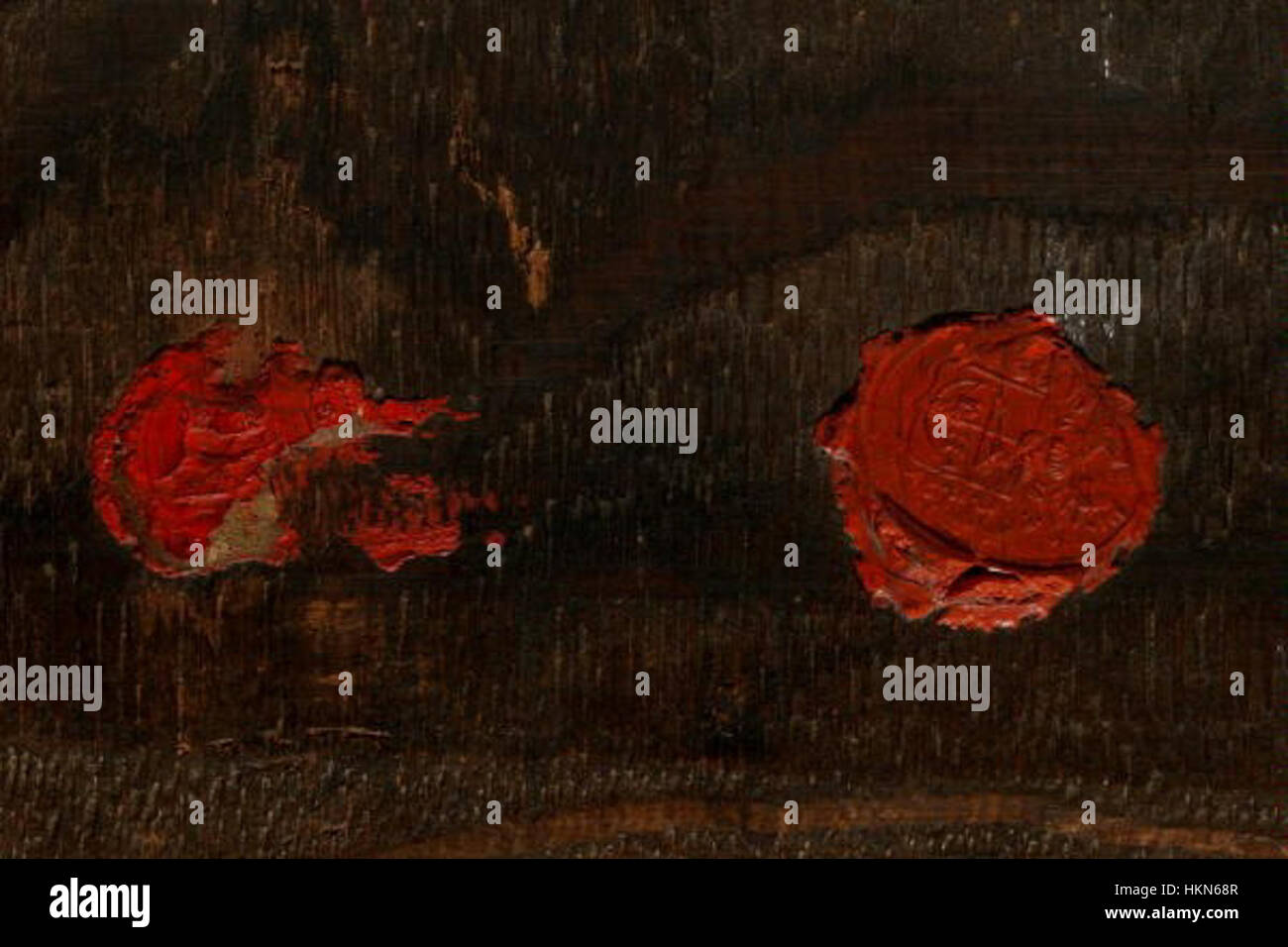 This artwork by Antoine Delorme features a religious interior with ...