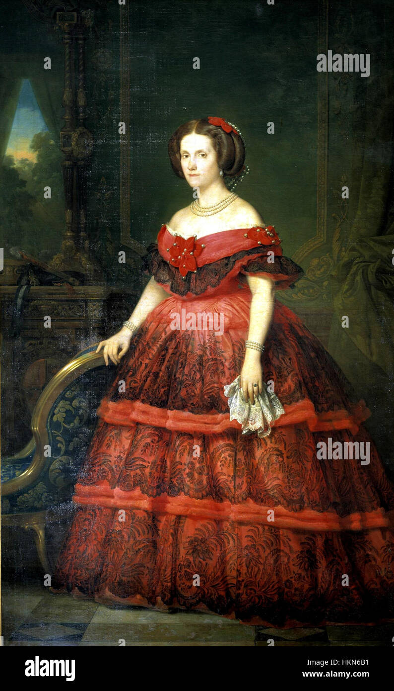 This 1860 painting depicts Infanta Isabel of Spain, Countess Gurowski ...