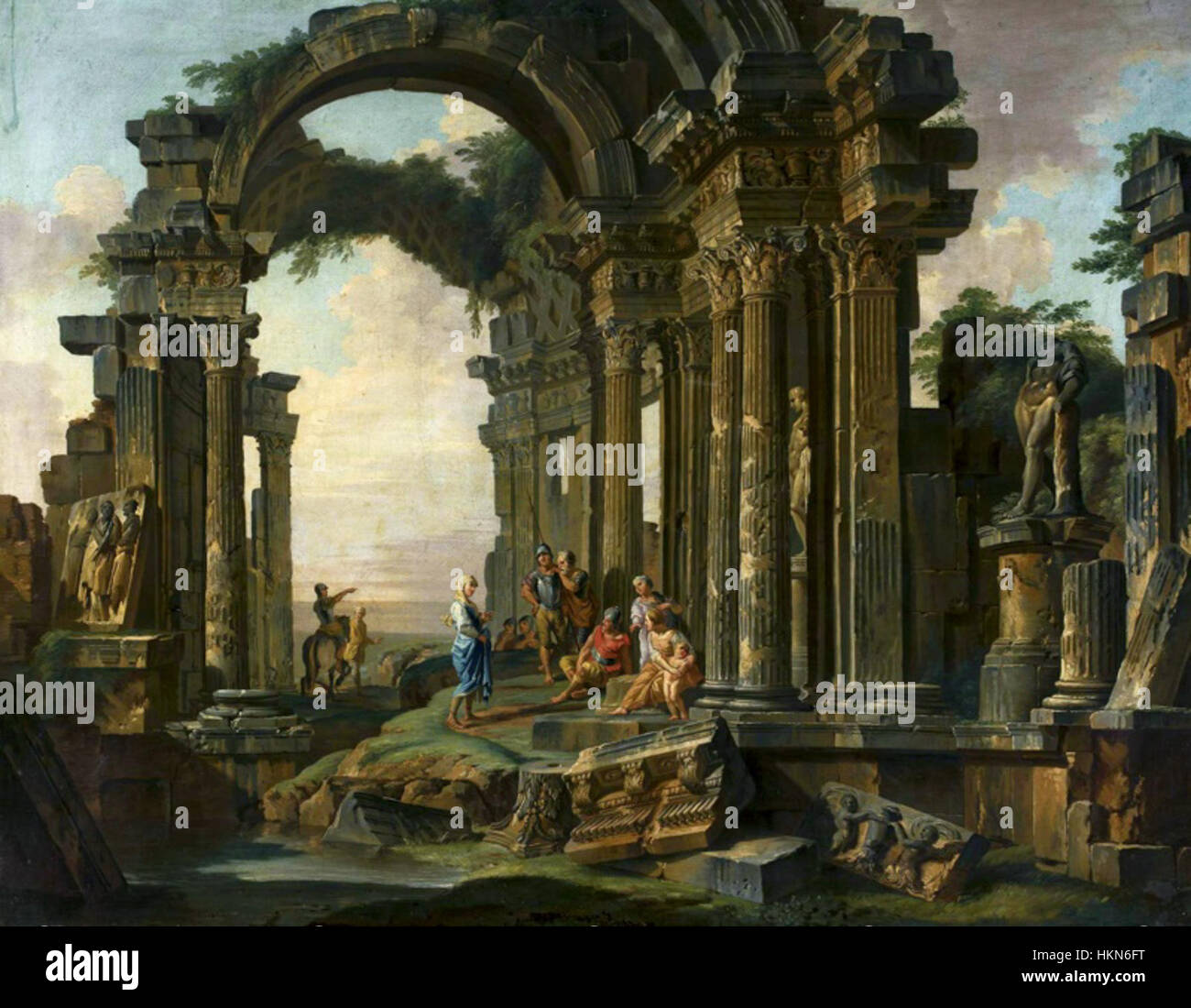 Giovanni Paolo Panini’s *Architectural Capriccio* features an ...