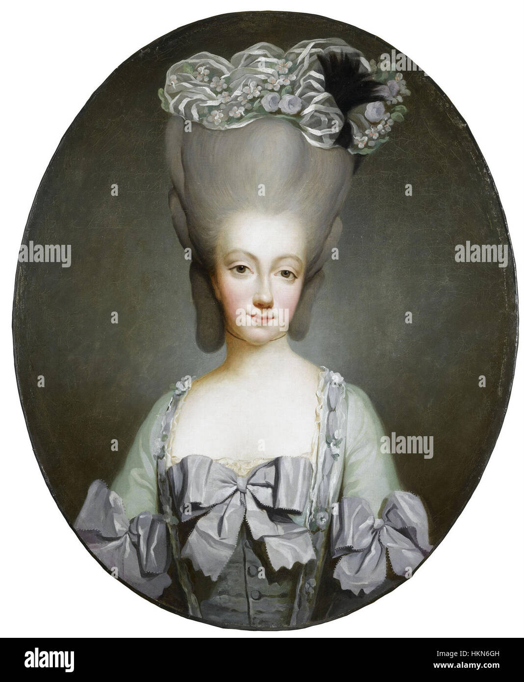 This portrait depicts the Countess of Artois, a prominent figure in ...