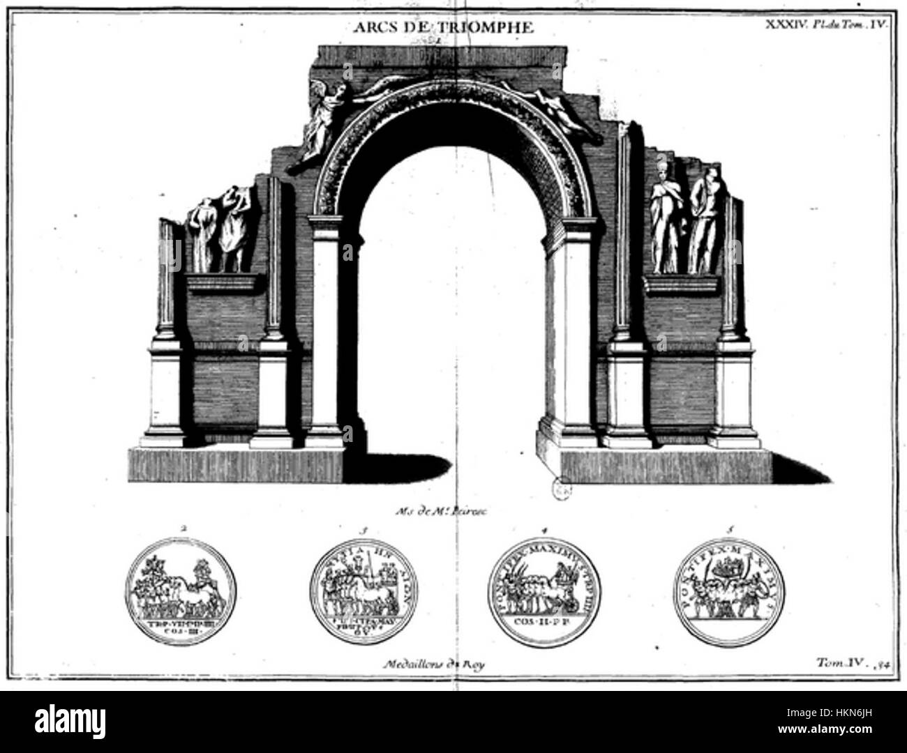 Arch of Glanum after de Peiresc 1610 Stock Photo - Alamy