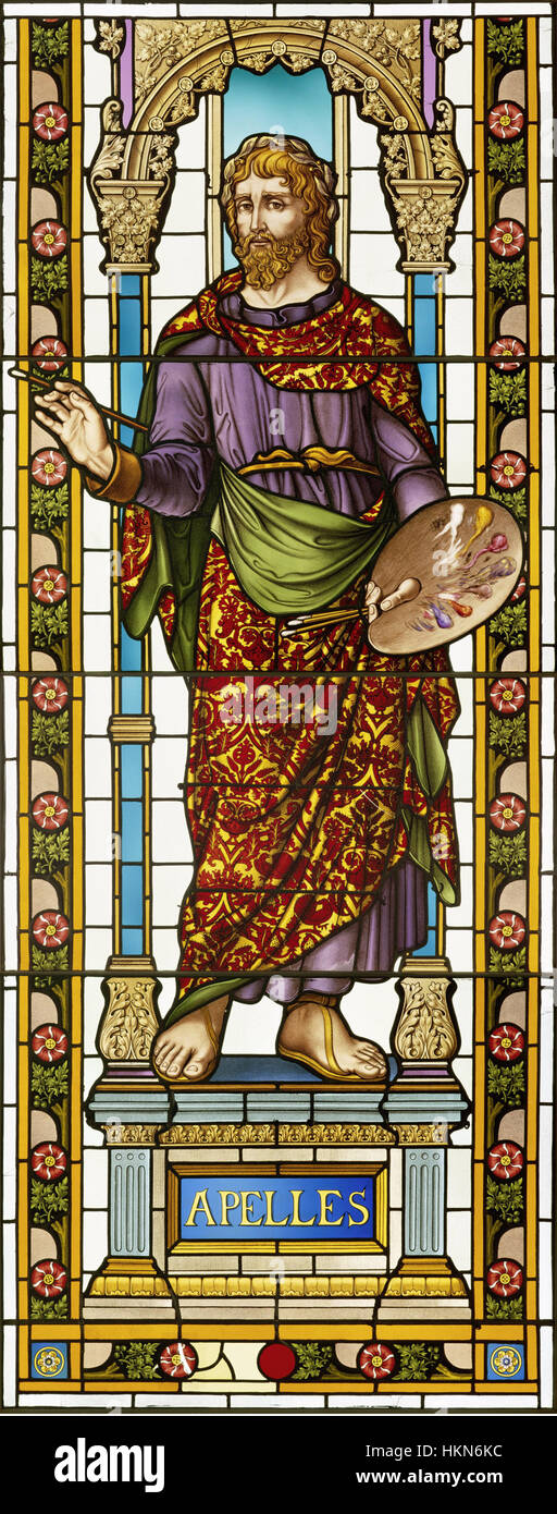 Heinrich Geuer’s 'Apelles' (1882) is a symbolic painting that revisits ...