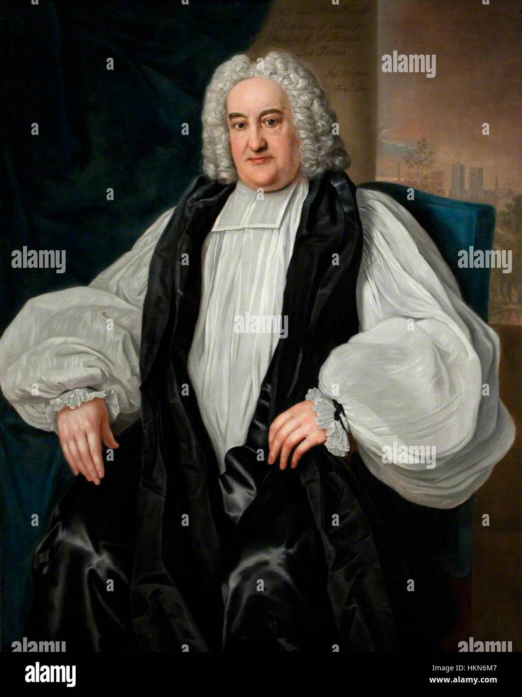 This oil painting of Archbishop John Hoadly captures his dignified ...