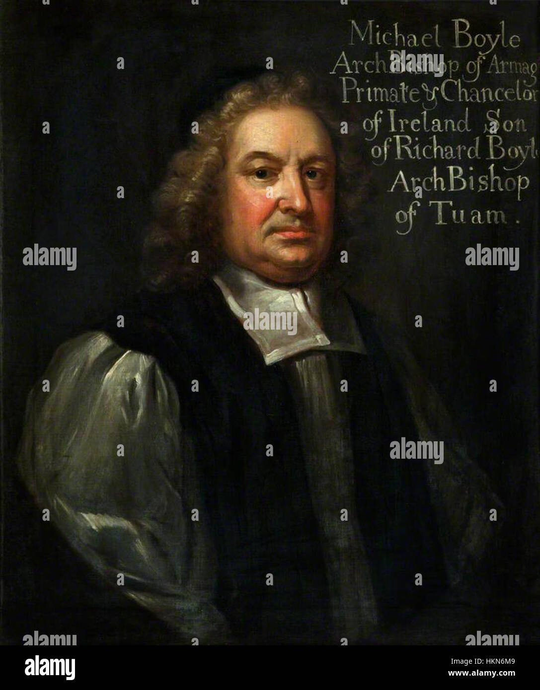 This portrait depicts Archbishop Michael Boyle, an important ...