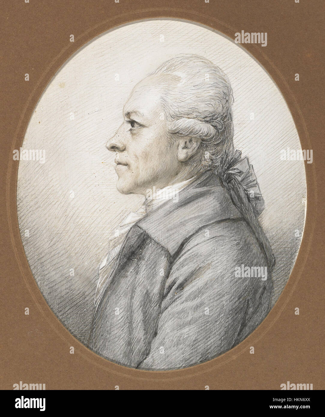 Anton Graff portrait drawing Stock Photo - Alamy