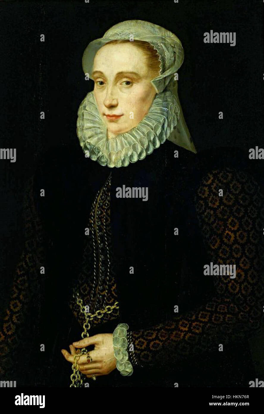 This portrait, titled *Key Portrait of a Young Woman*, is a fine ...