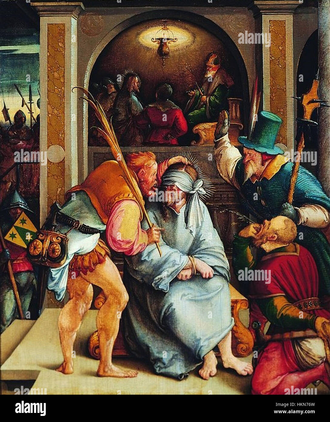 'The Mocking of Christ' by Messkirch depicts the suffering and mockery ...