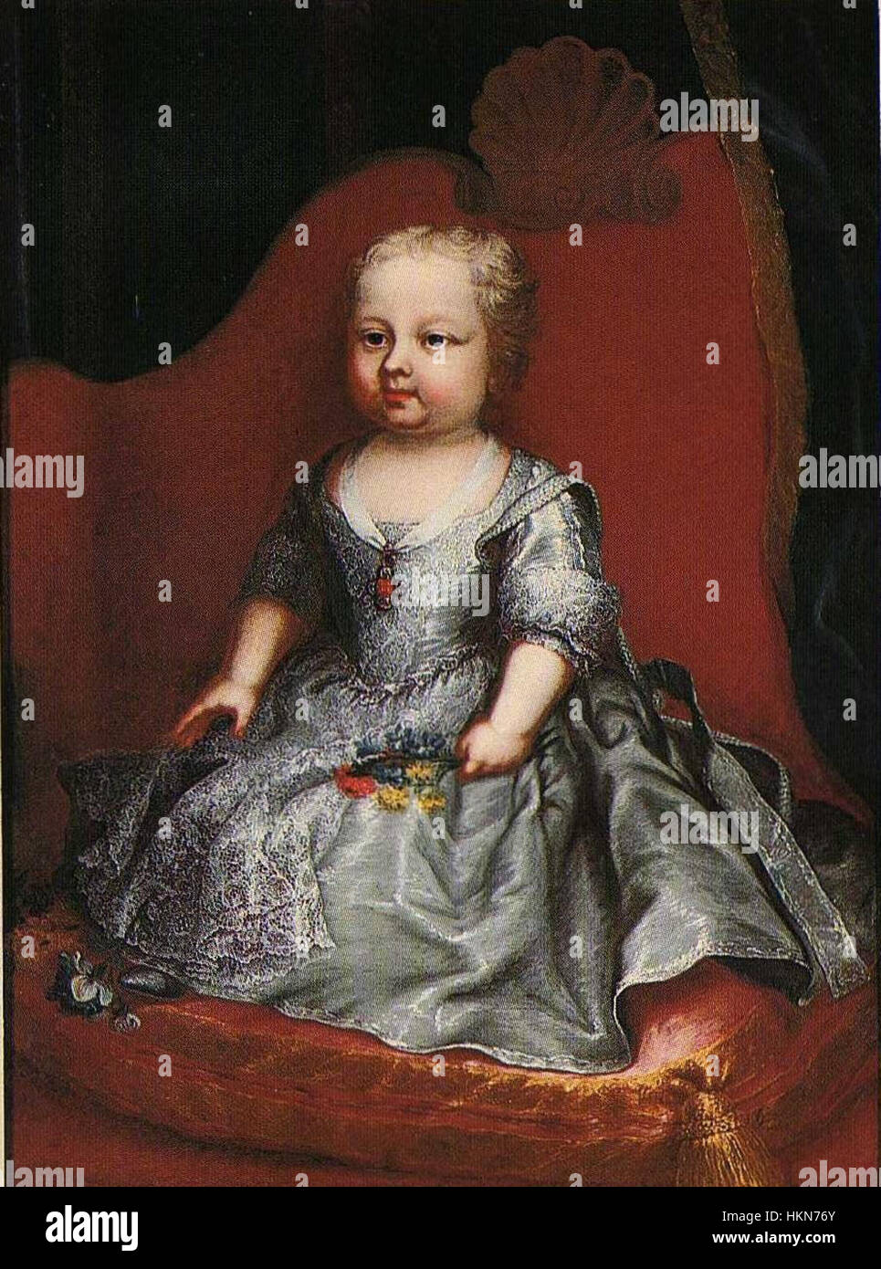 This portrait depicts Eleonora Maria Teresa, daughter of Carlo Emanuele ...